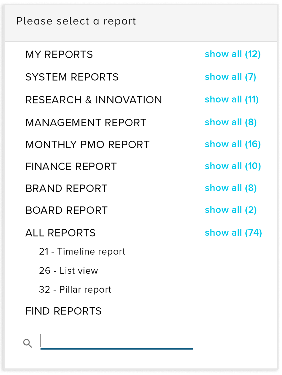 'Promoting' reports from Report Builder – Bubble PPM