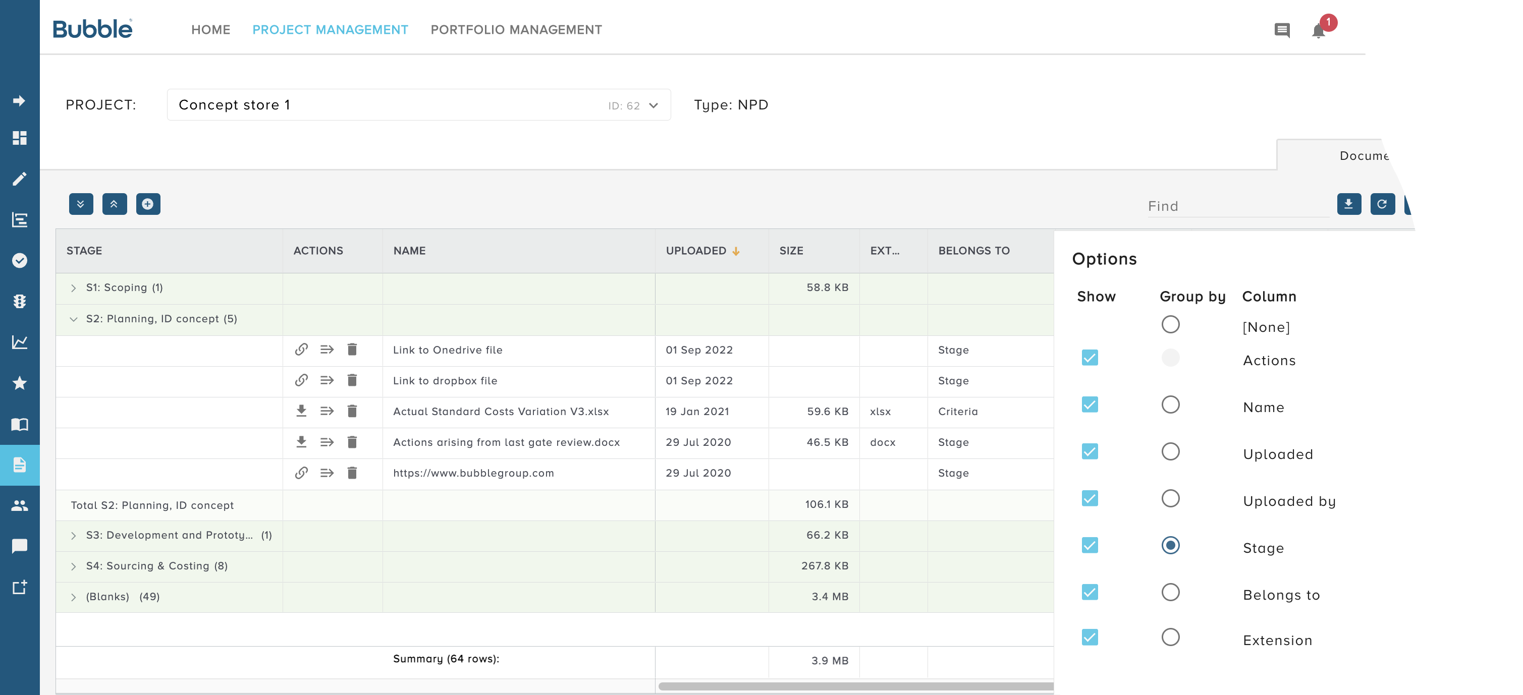 Multiple document upload – Bubble PPM